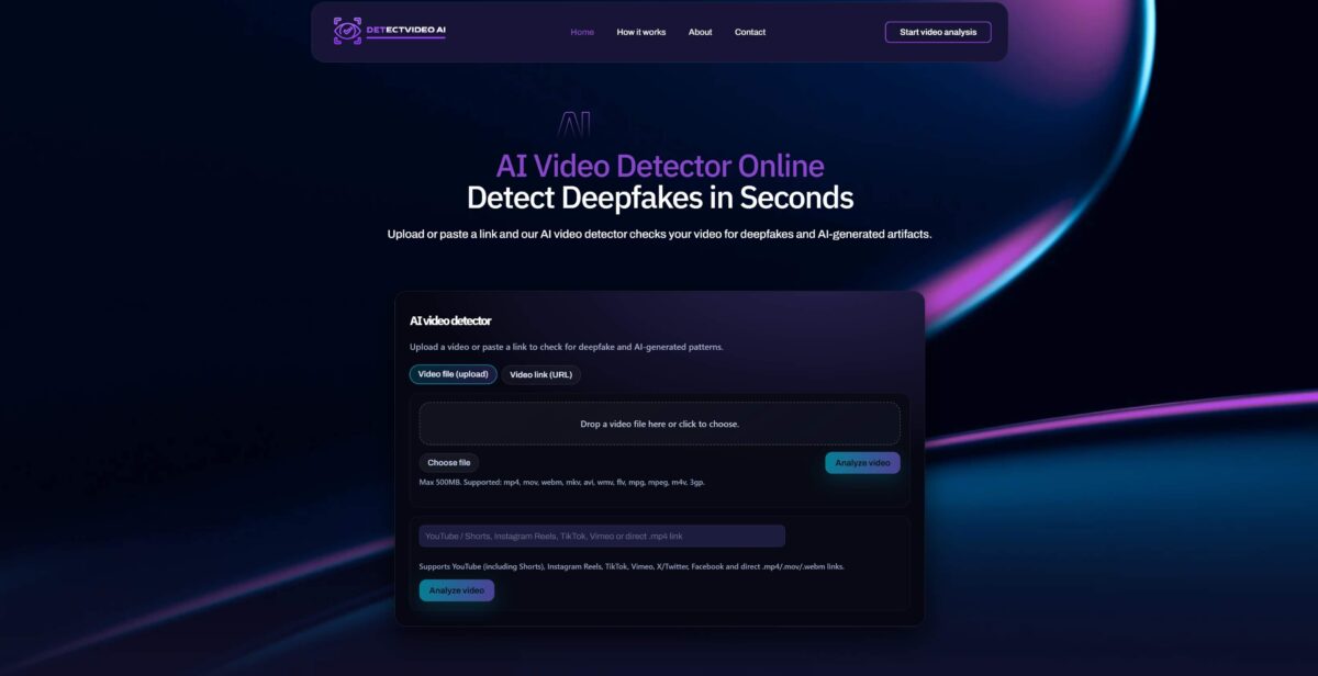 How it works - DetectVideo AI - Free AI Video Detector & Deepfake Checker